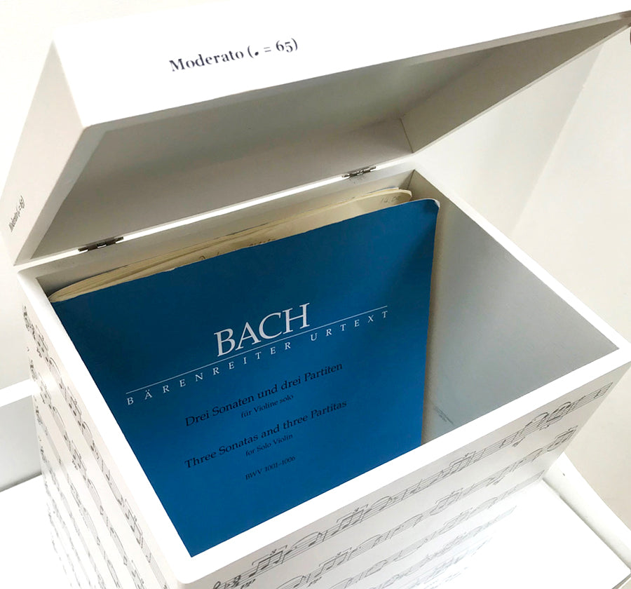 Tall Wooden A4 Music Box - Music Notes Pattern – The Chord