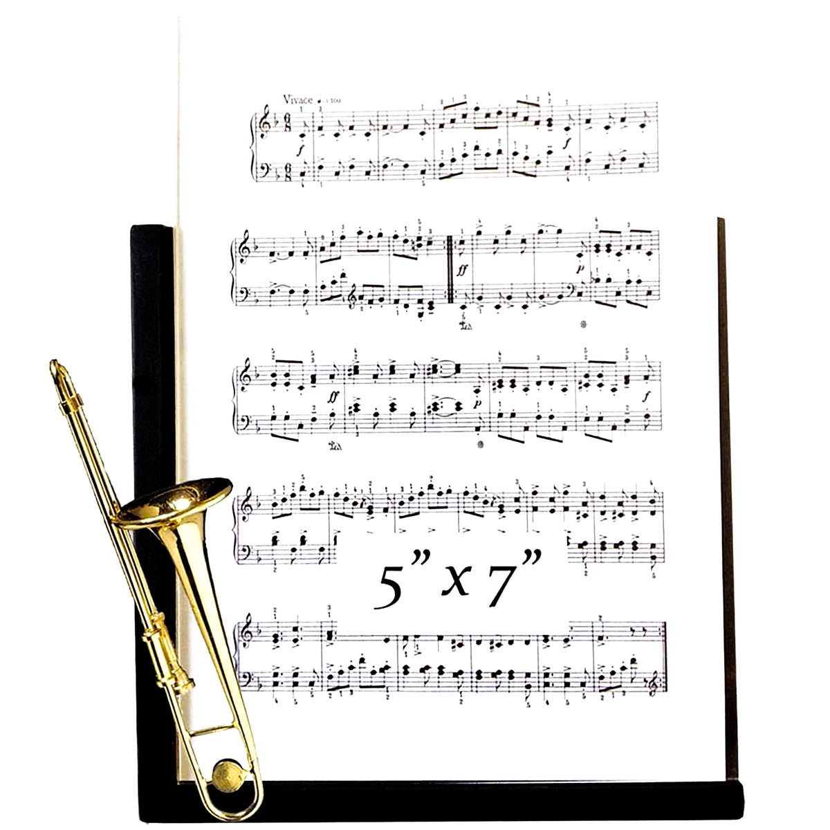 Trombone Decorative 7"x5" Photo Frame – The Chord